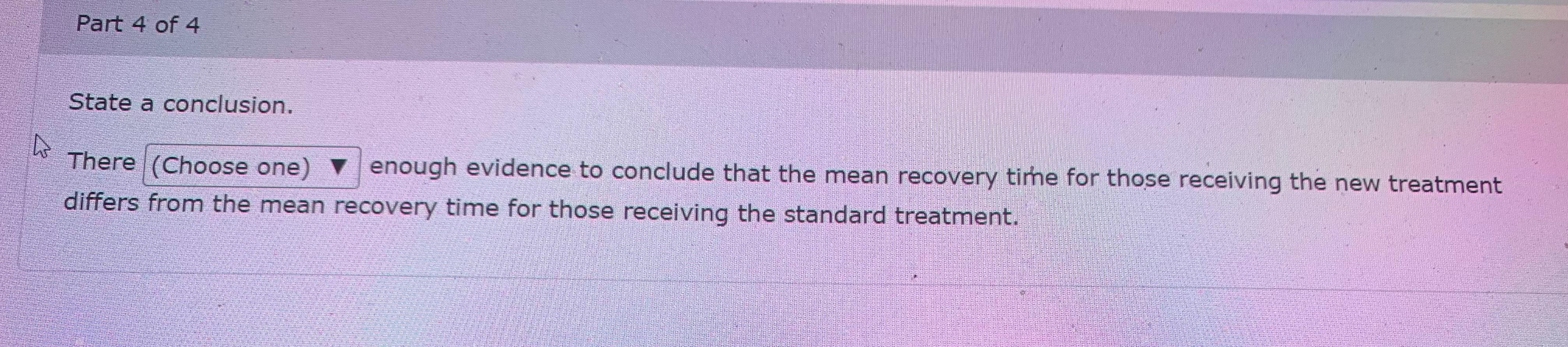 Solved Recovering from surgery: A new postsurgical treatment | Chegg.com | Chegg.com