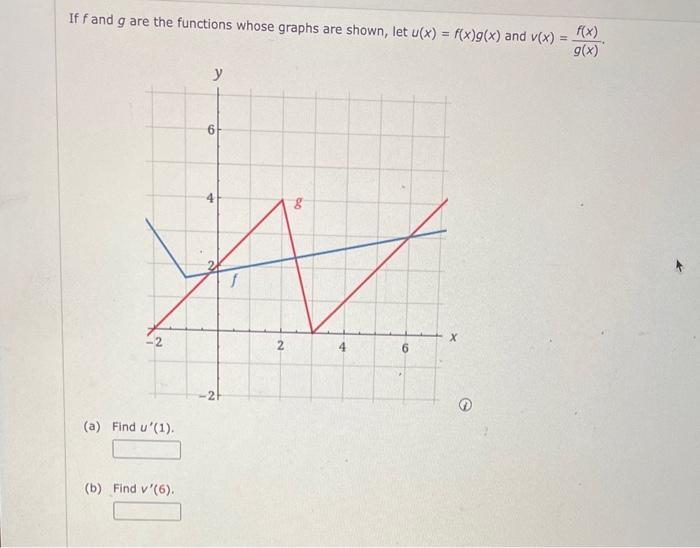 Solved If f and g are the functions whose graphs are shown, | Chegg.com