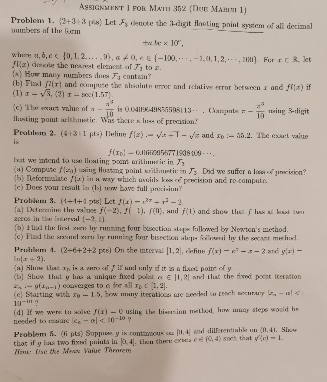 Solved Problem 1. (2+3+3 pts ) Let F3 denote the 3-digit | Chegg.com