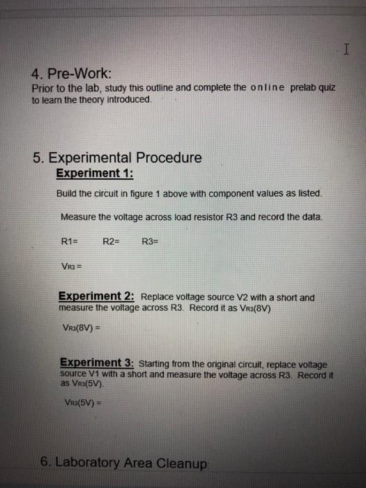 Solved ENGR 2105 Lab 3 Superposition circuit theorem I 1- | Chegg.com