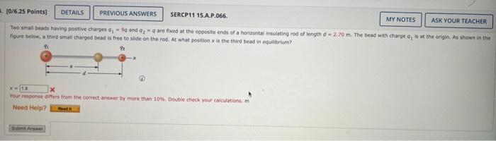 Solved figuce belek, a third small charged bead is free to | Chegg.com