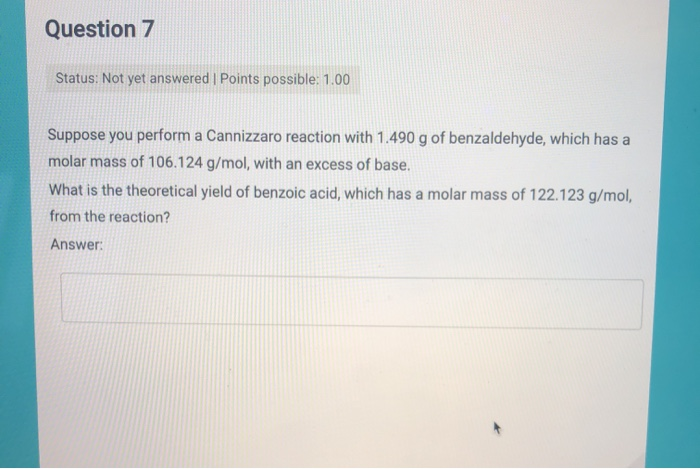 Solved Question 7 Status: Not yet answered | Points | Chegg.com