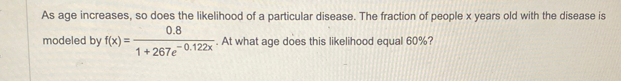 Solved As age increases, so does the likelihood of a | Chegg.com