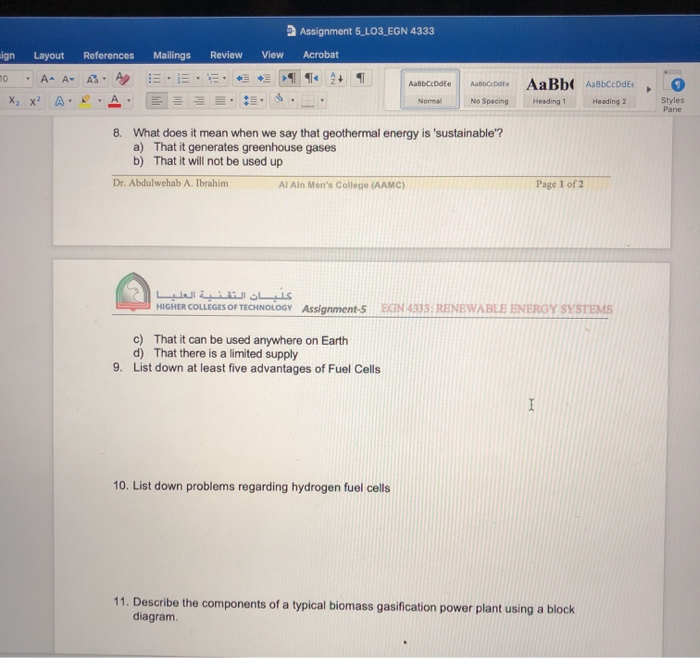 Solved Review View ign Layout mo - A A X2 x A References A A | Chegg.com