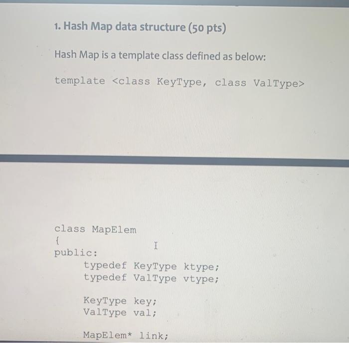Solved In this assignment, you will implement map data | Chegg.com