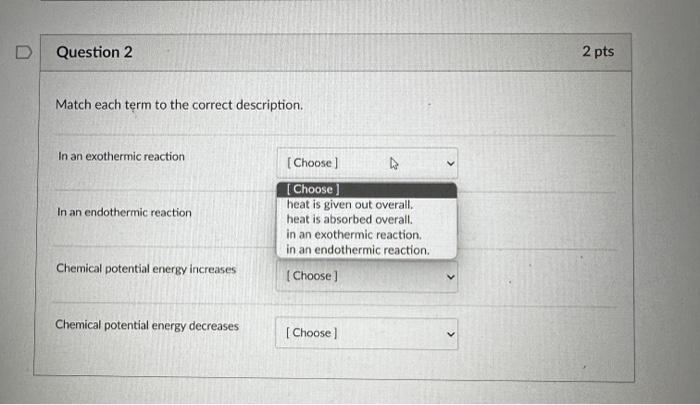 Solved Match each term to the correct description. In an | Chegg.com