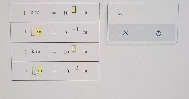 Solved complete each row of the table below by filling in | Chegg.com