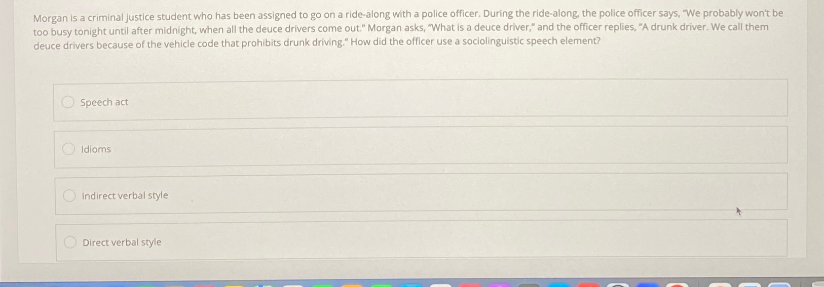 Solved Morgan is a criminal justice student who has been | Chegg.com