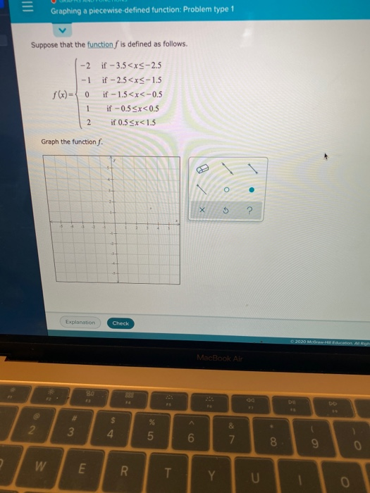 Solved Graphing a piecewise-defined function: Problem type | Chegg.com