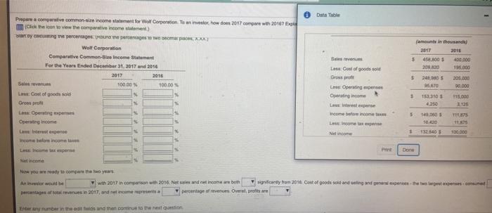 Solved Datable - Prepare a core common income statement for | Chegg.com