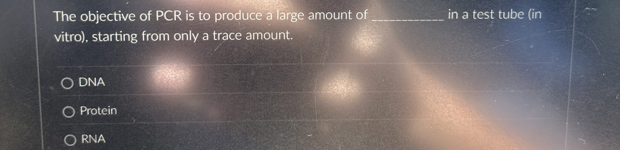 Solved The objective of PCR is to produce a large amount of | Chegg.com