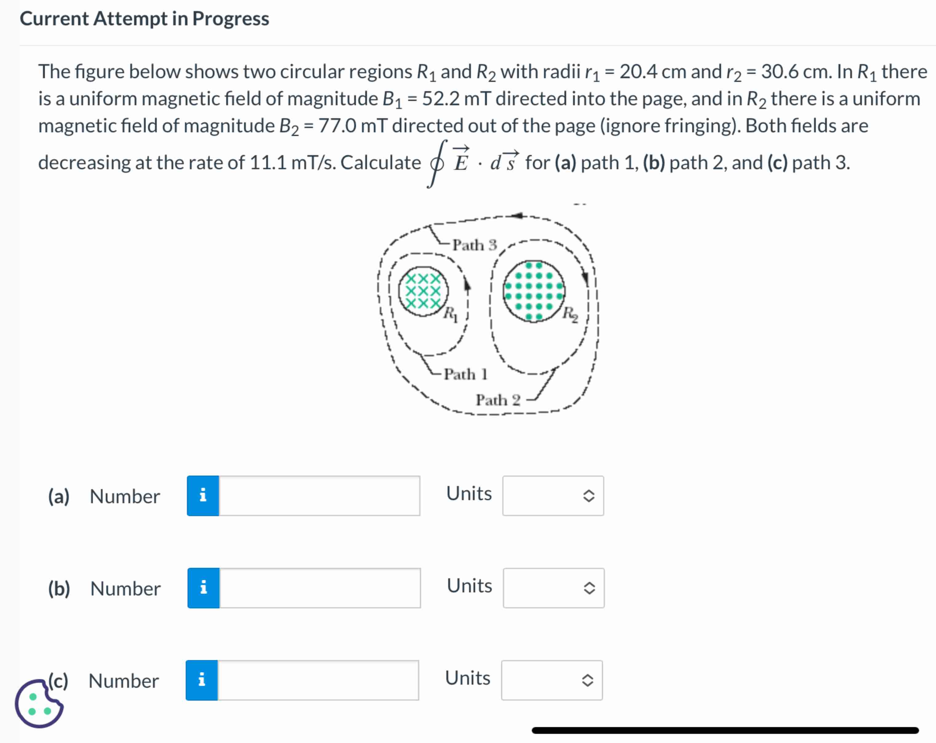 Solved Current Attempt in ﻿ProgressThe figure below shows | Chegg.com