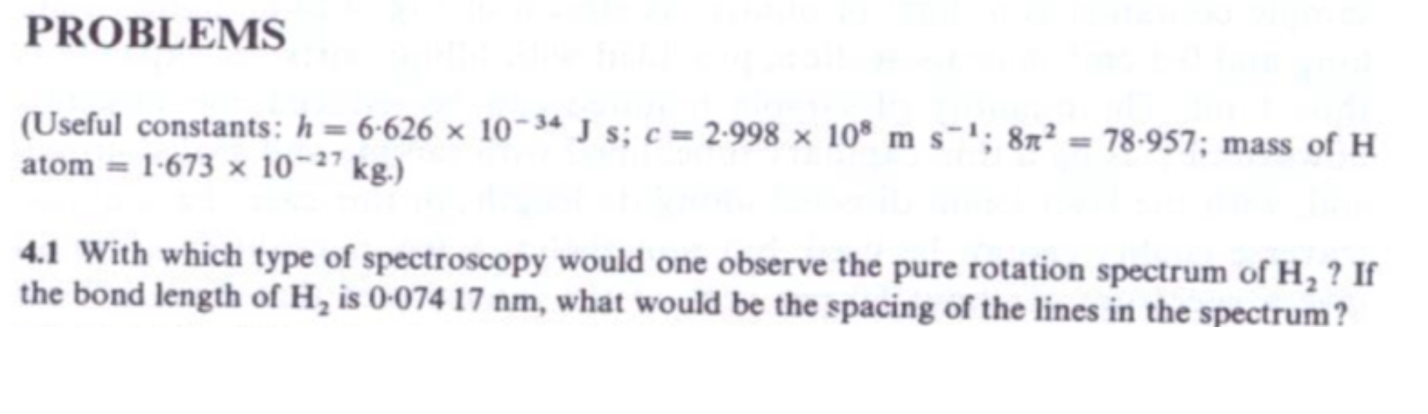 Solved PROBLEMS(Useful constants: | Chegg.com