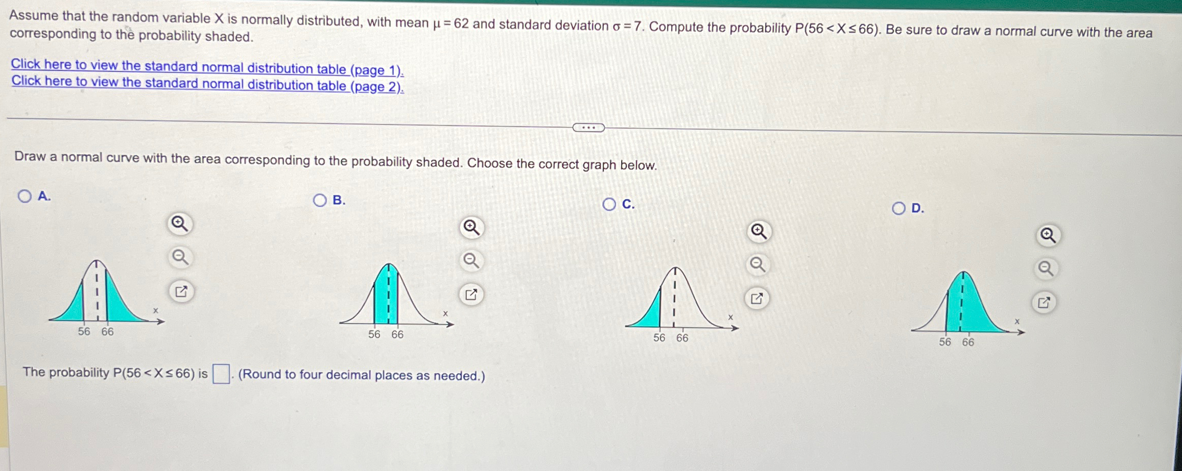 Solved Assume that the random variable x ﻿is normally | Chegg.com