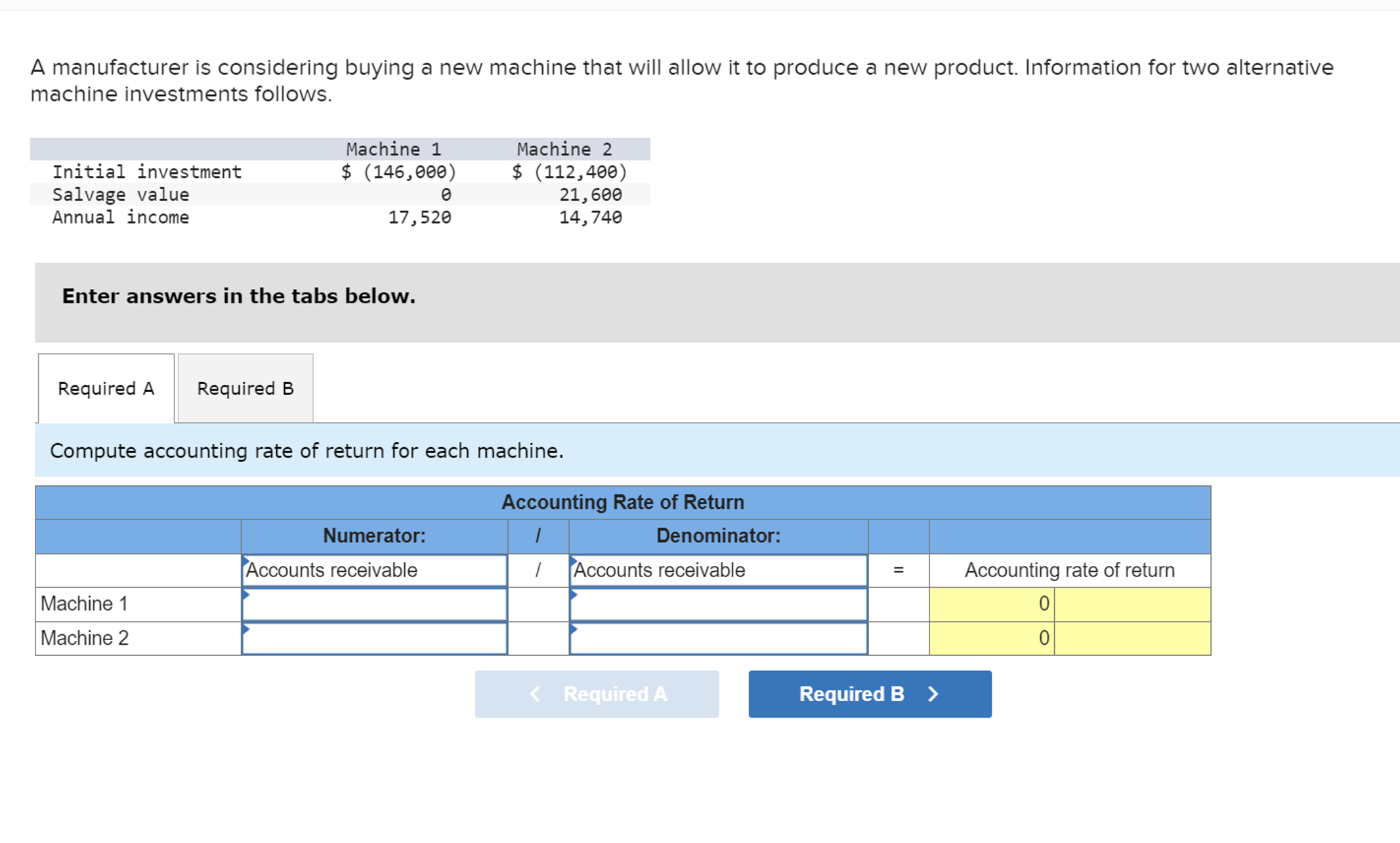 Solved A manufacturer is considering buying a new machine | Chegg.com