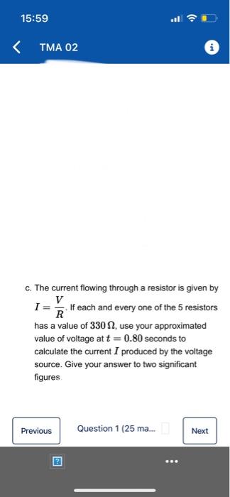 Solved The electrical circuit shown below contains five | Chegg.com