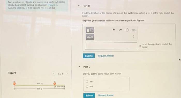 Solved Part A Two small-sized objects are placed on a | Chegg.com