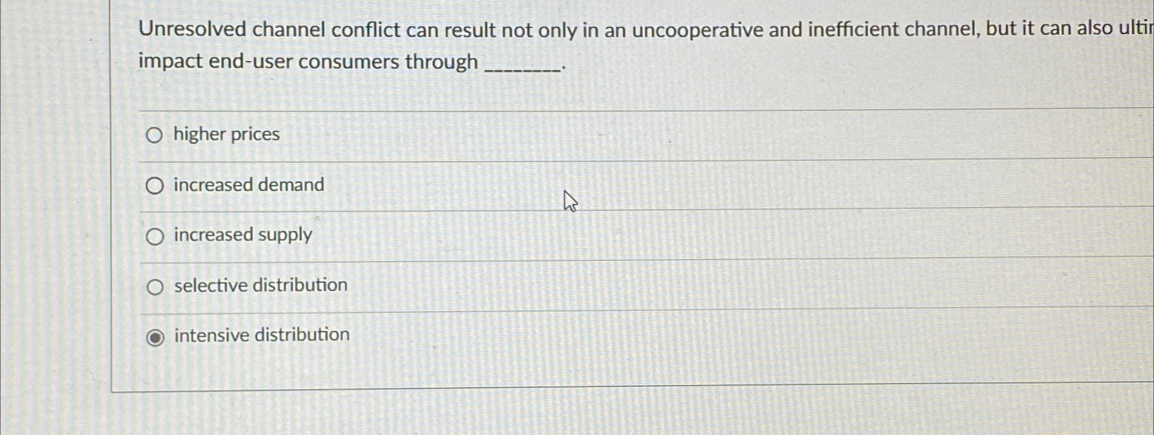 Solved Unresolved channel conflict can result not only in an | Chegg.com