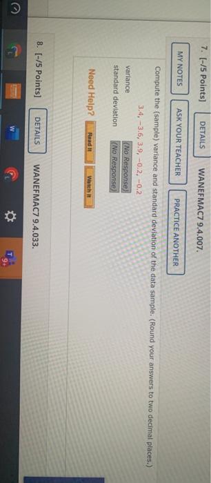 Solved 7. (-/5 Points) DETAILS WANEFMAC7 9.4.007. MY NOTES | Chegg.com Solved 7. (-/5 Points) DETAILS WANEFMAC7 9.4.007. MY NOTES | Chegg.com