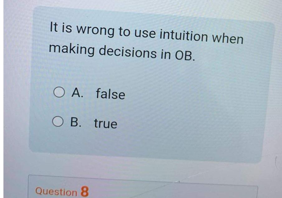 Solved What is the appropriate option?It is wrong to use | Chegg.com