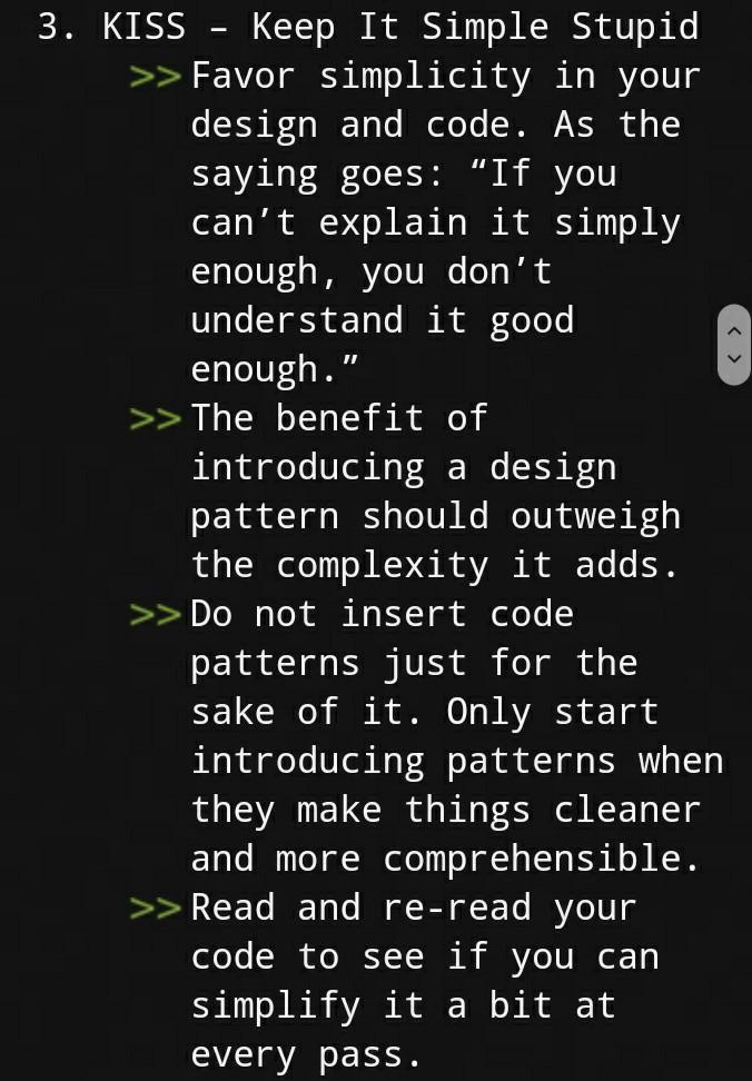 Solved 1. YAGNI - You Ain't Gonna Need It >> Absolute first | Chegg.com