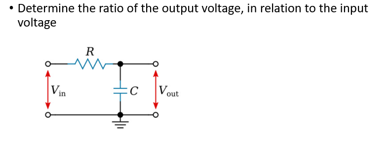 Solved Determine the ratio of the output voltage, in | Chegg.com