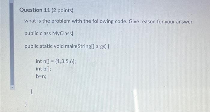 Solved what is the problem with the following code. Give | Chegg.com