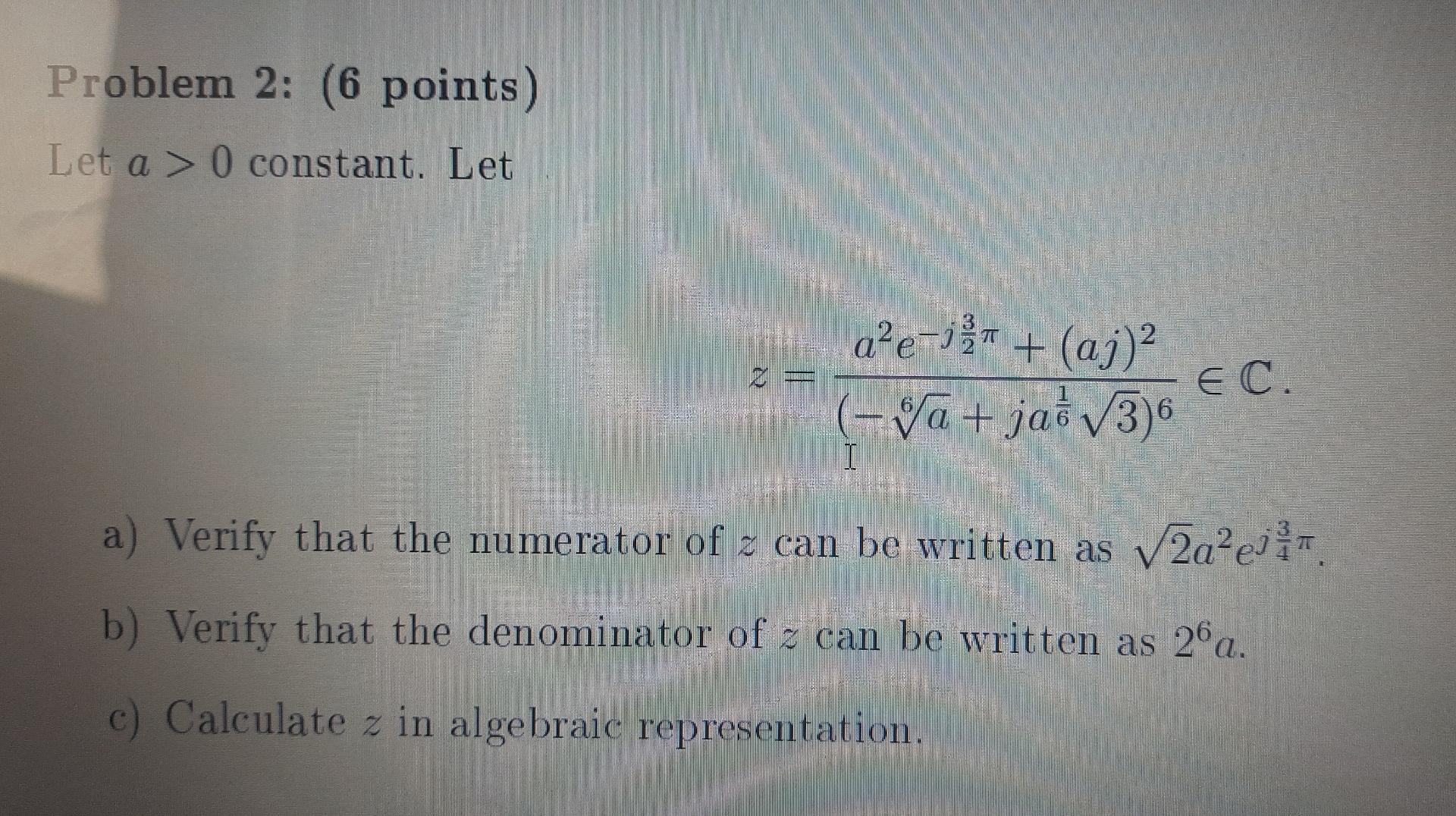 Solved Given the complex polynomial p(z)=12+13z+7z2+21z3 a) | Chegg.com