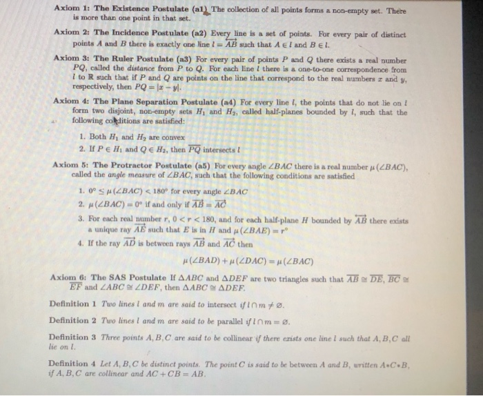 Solved Prove the following theorem in Neutral Geometry. This | Chegg.com