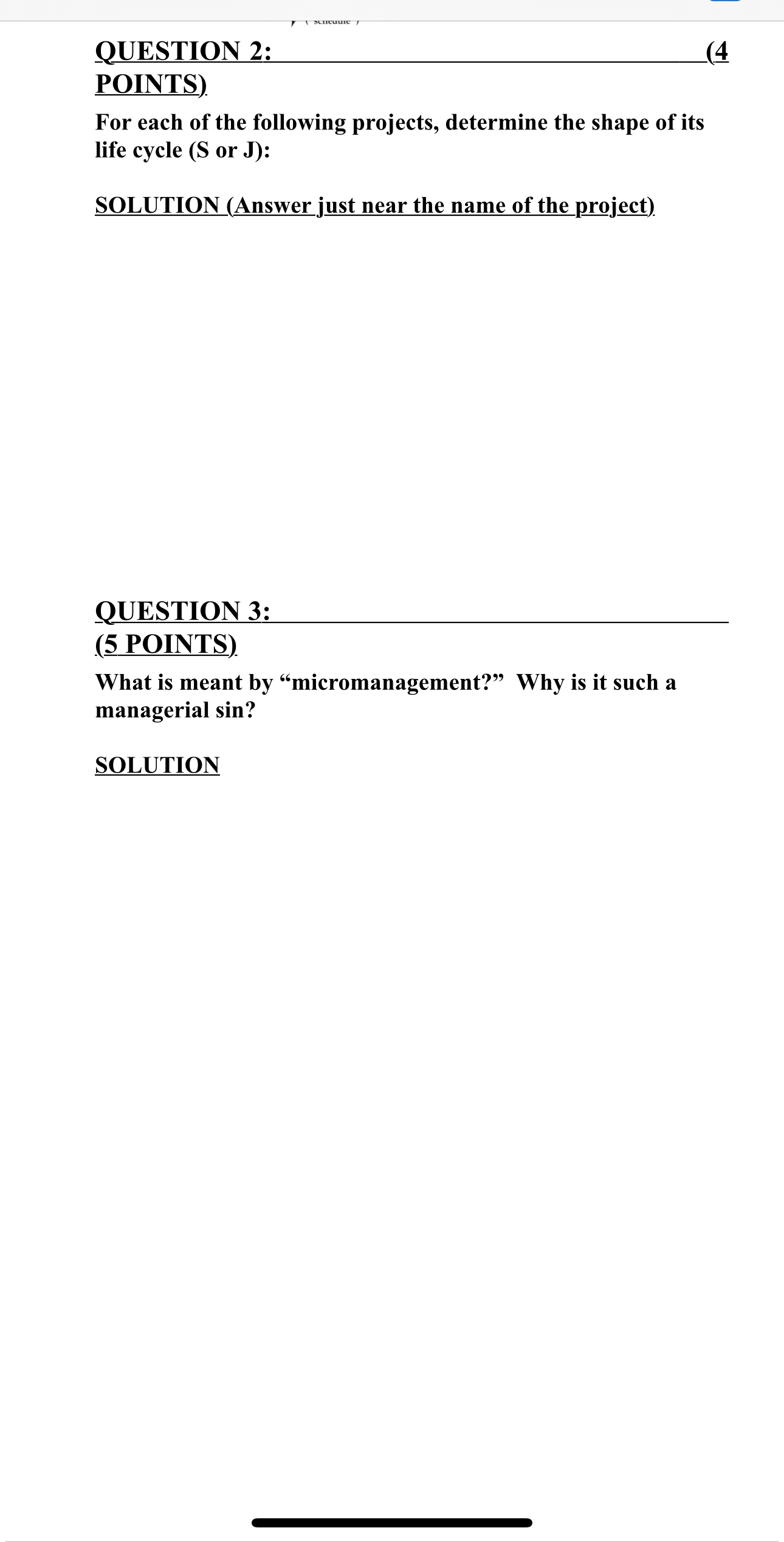 Solved QUESTION 2:POINTS).For each of the following | Chegg.com