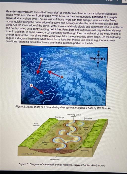 Solved Two general styles of fluvial landforms commonly | Chegg.com