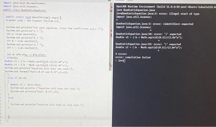Solved import java.text.DecinalFormat: import | Chegg.com