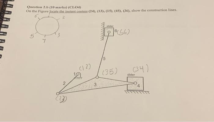 Solved Question 2.b (10 marks) (CLO4) On the Figure locate | Chegg.com