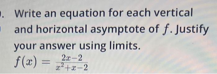 Solved Write an equation for each vertical and horizontal | Chegg.com
