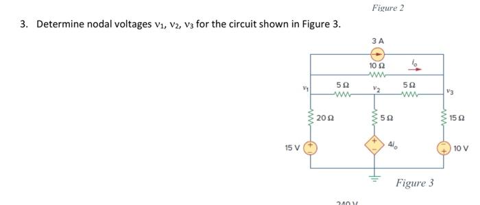 Solved 3. Determine nodal voltages v1,v2,v3 for the circuit | Chegg.com
