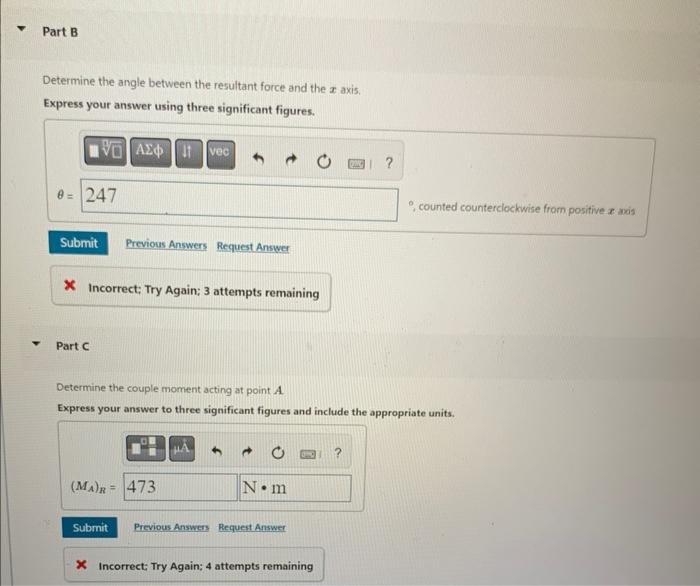 Solved Replace the loading system by an equivalent resultant | Chegg.com