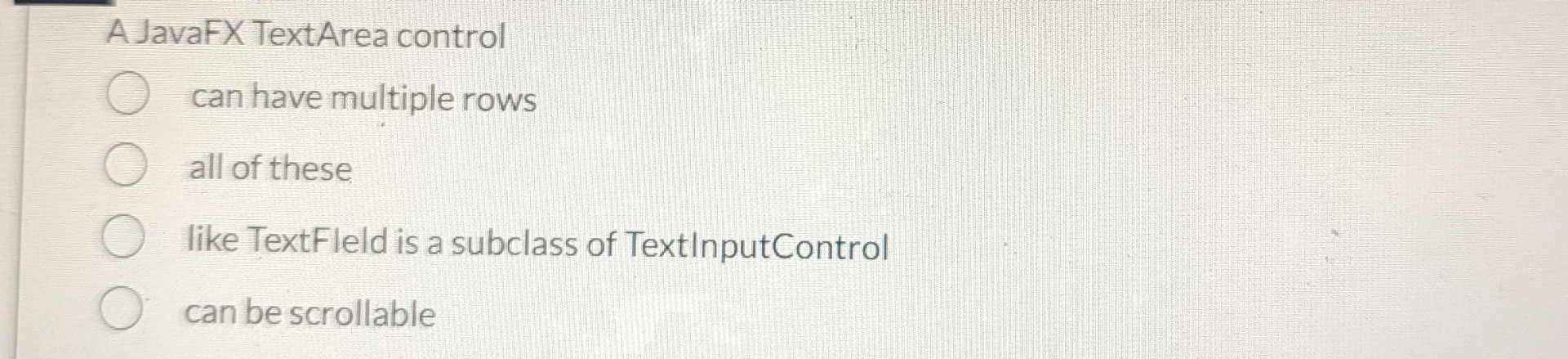 Solved A Javafx Textarea Controlcan Have Multiple Rowsall Of