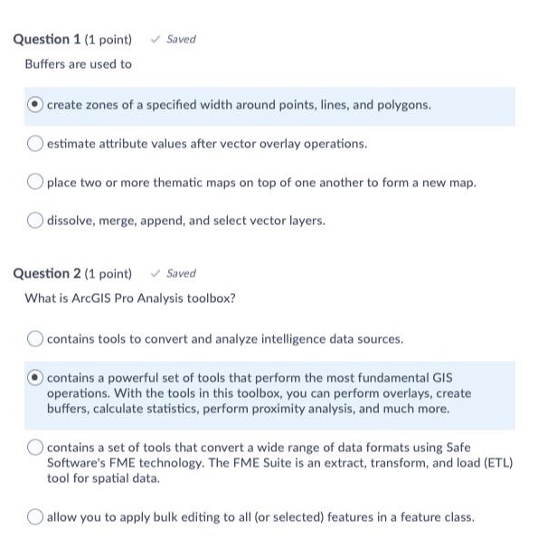 Solved Saved Question 1 (1 point) Buffers are used to create | Chegg.com