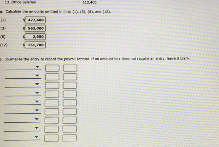 Solved Summary Payroll Data In the following summary of data | Chegg.com