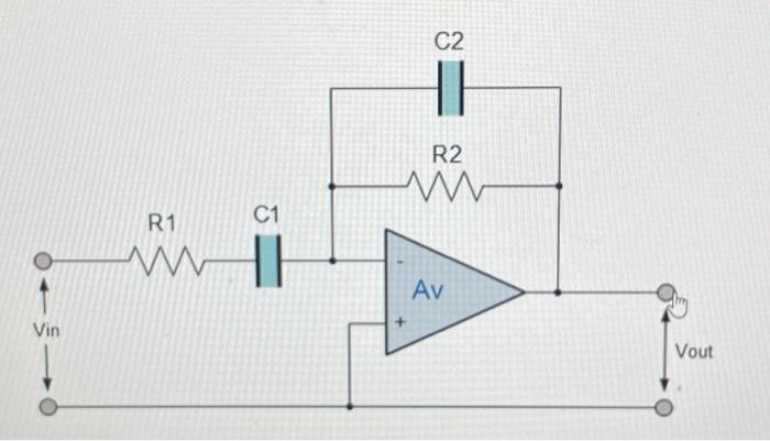 Solved design a bandpass filter woth 1-200kHz being the | Chegg.com