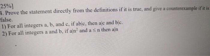 Solved Prove the statement directly from the definitions if | Chegg.com