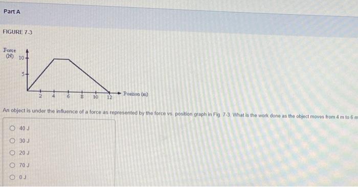 Solved an object ks under the influence of a force as | Chegg.com