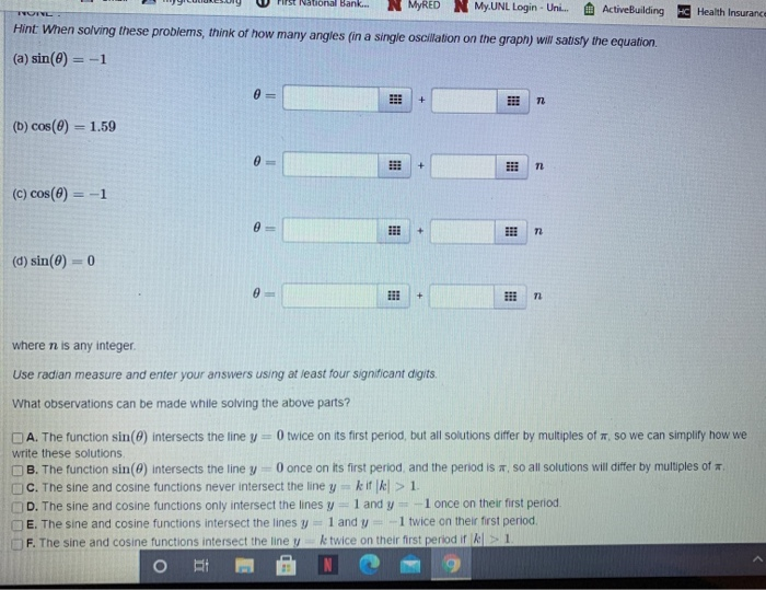 Solved First National Bank MyRED My.UNL Login Uni. | Chegg.com