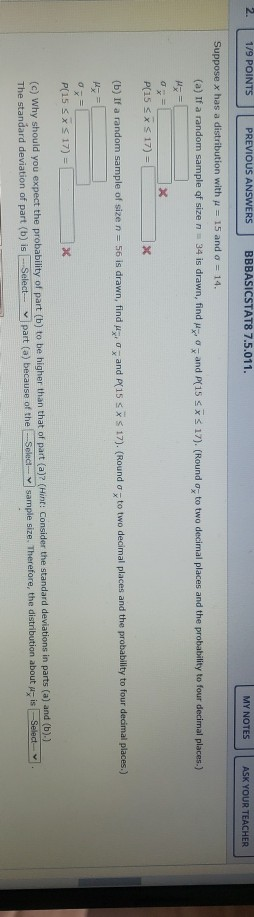 Solved 2 1/9 POINTS | PREVIOUS ANSWERS BBBASICSTAT8 7.5.011. | Chegg.com
