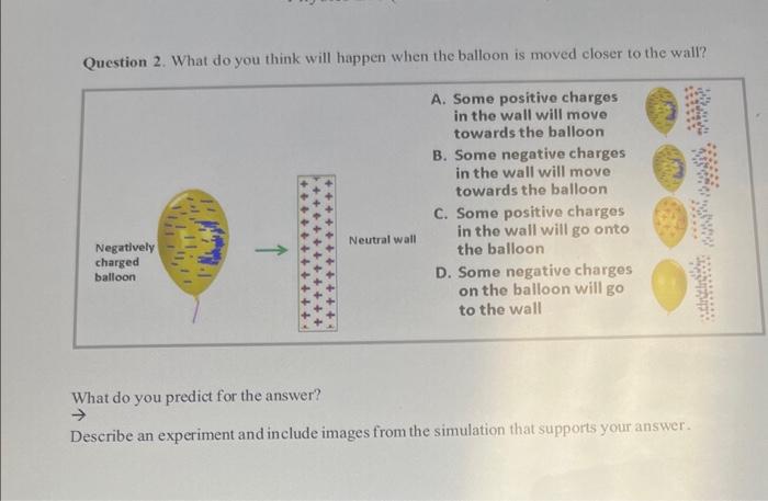 Solved Static Charges 1. Open Balloons and Static | Chegg.com
