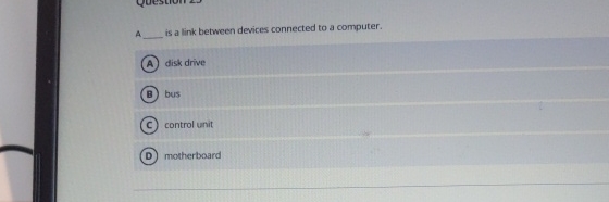 Solved Ais a link between devices connected to a | Chegg.com