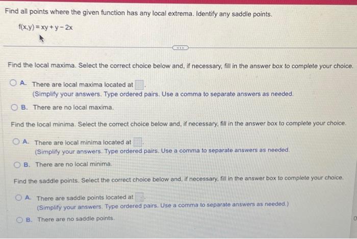 Solved Find all points where the given function has any | Chegg.com