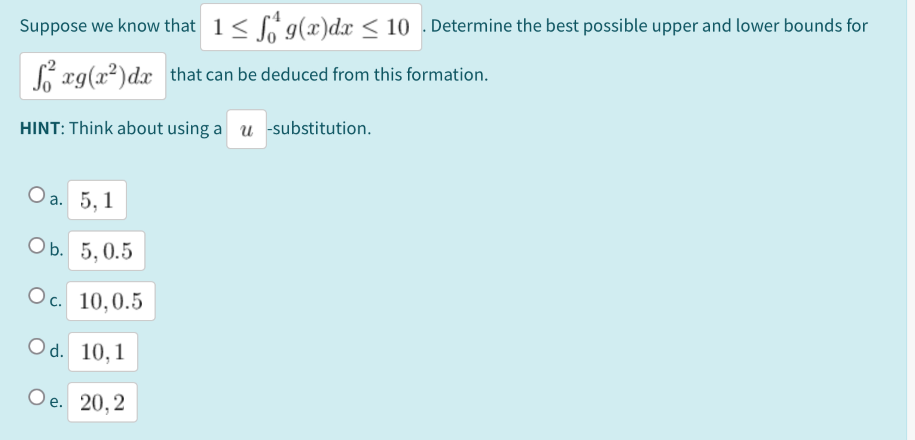 Solved Suppose we know thatDetermine the best possible upper | Chegg.com
