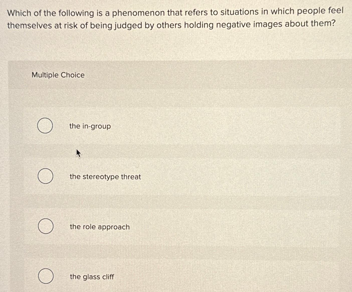 Solved Which of the following is a phenomenon that refers to | Chegg.com