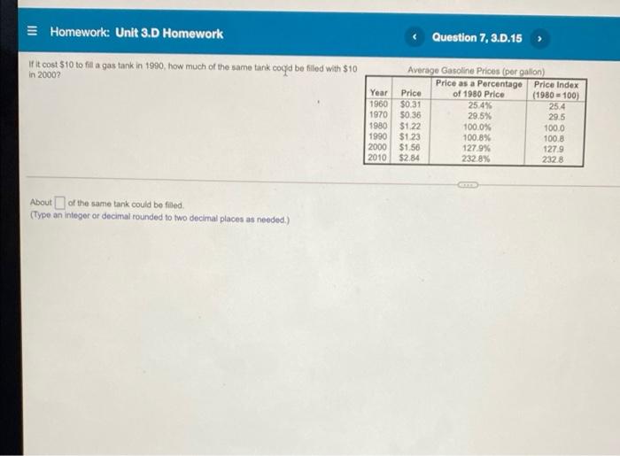 Solved Homework: Unit 3.D Homework Question 7, 3.D.15 if it | Chegg.com